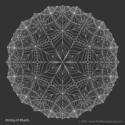 String-of-Pearls-TheMandalaLady-White – Hyperbolic Tessellations